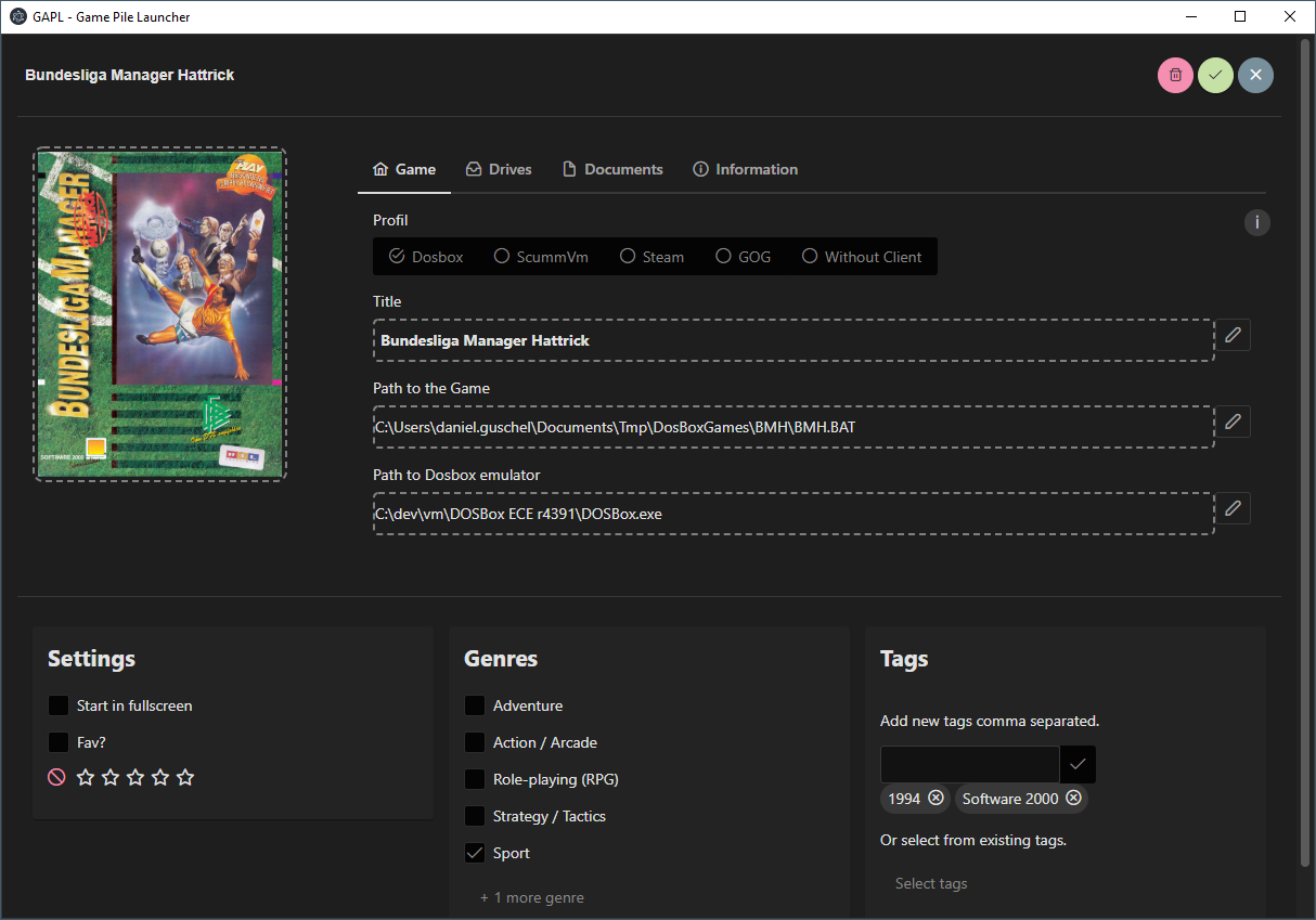 Universal Game Launcher – App – Daniel Guschel